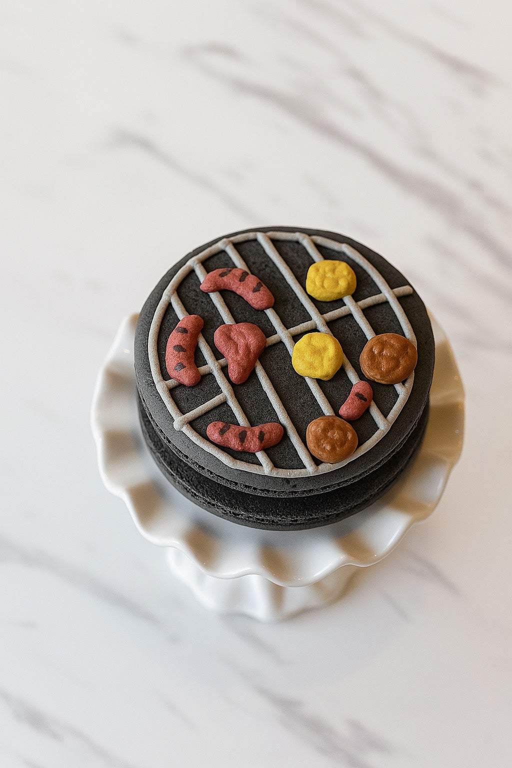 Father's Day Grill Macaron Cake | Ohh...macarons